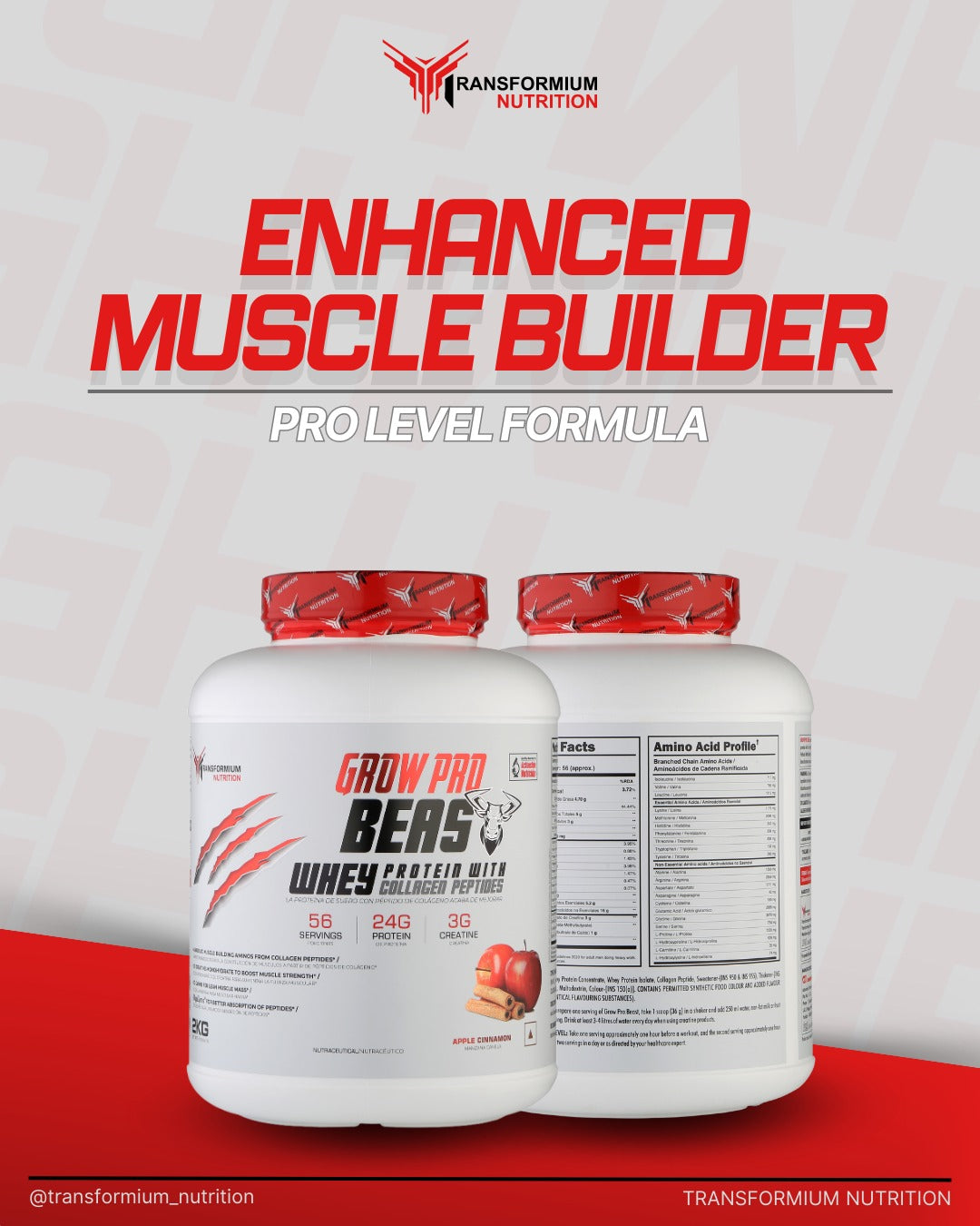 Grow Pro Beast Whey Protein – Transformium Nutrition