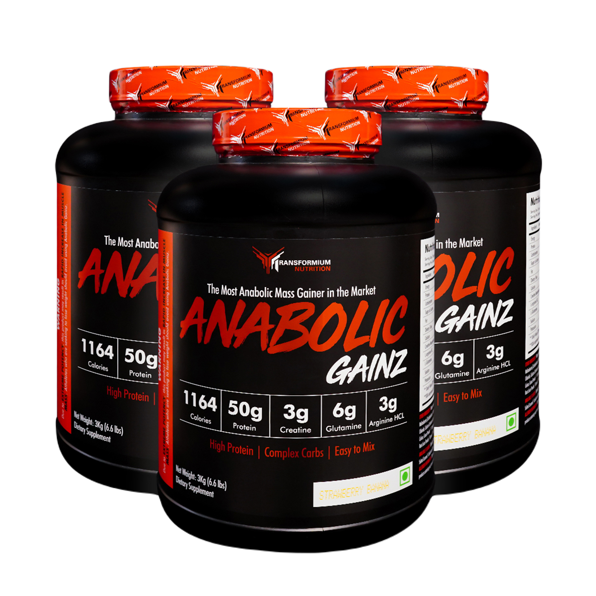 Anabolic Gainz Bulk Mass Gainer – Transformium Nutrition