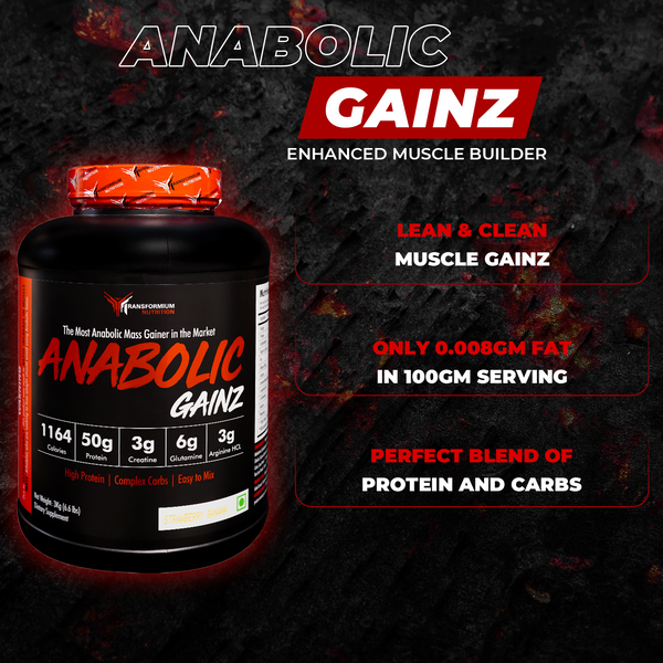 Anabolic Gainz Bulk Mass Gainer – Transformium Nutrition